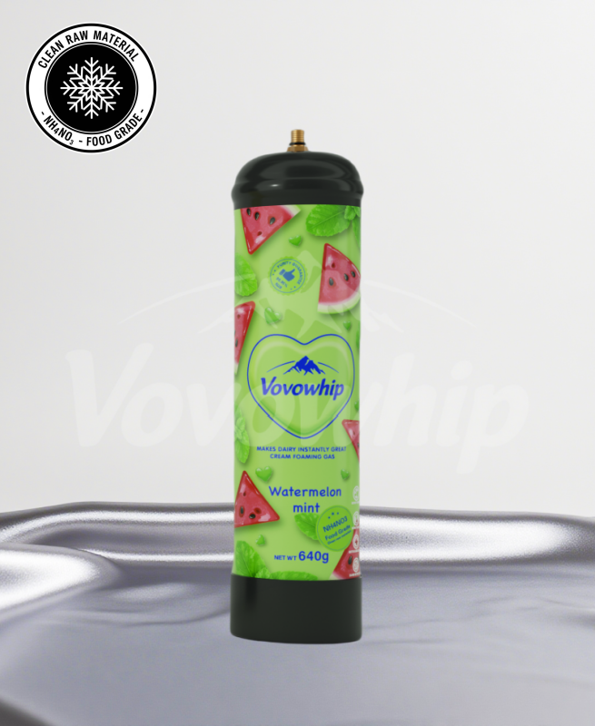 Vovowhip Watermelon Mint Cream Charger 640g - Vovowhip - NH4NO3-Based ...